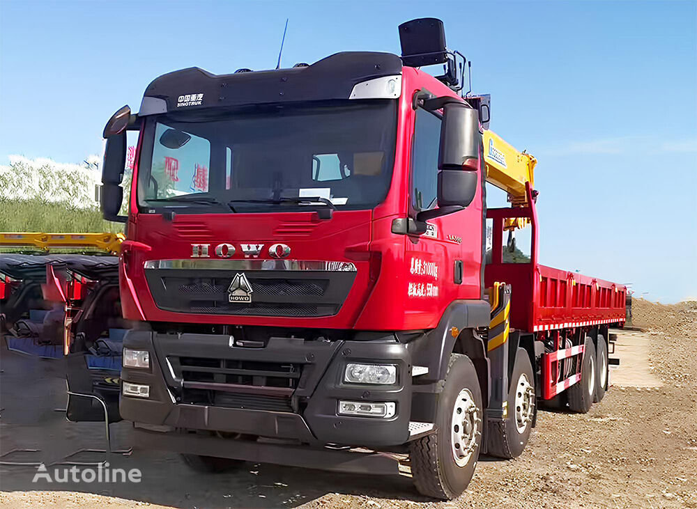 Howo 8x4 Truck Mounted Crane Truck 14 Ton kamion s ravnom platformom