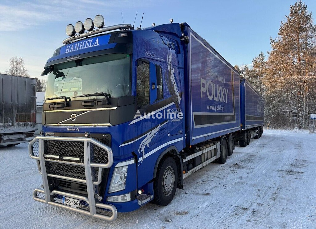 Volvo fh540 kamion furgon + prikolica furgon