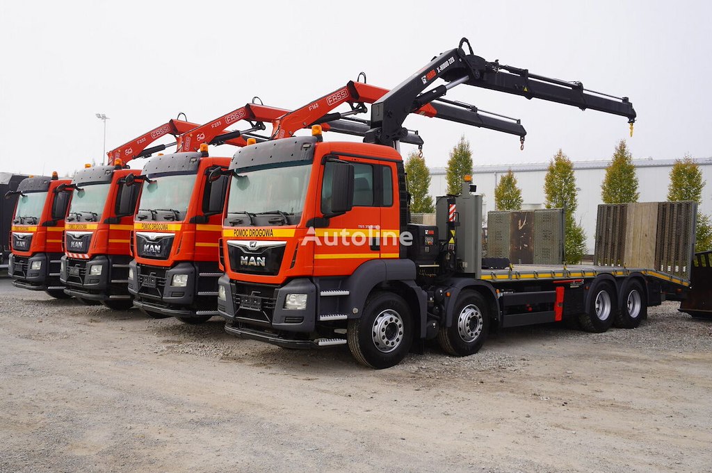 MAN TGS 35.360 E6 8x2 / HDS FASSI F235 / Tow truck / 4 pcs šlep auto