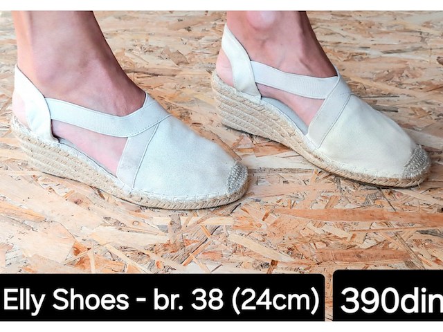 Elly Shoes ženske espadrile krem boje br. 38