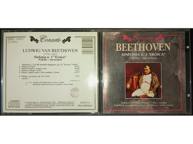 L.V.Beethoven-Sinfonia 3 Eroica Made in EEC CD (1994)