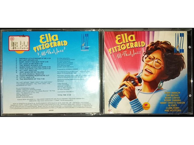 Ella Fitzgerald-All That Jazz Made in italy CD (1998)