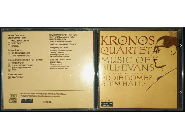 Kronos Quartet-Music of Bill Evans Switzerl CD (1987))