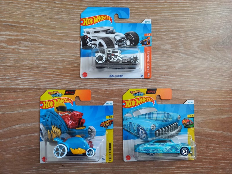 Tri Hot Wheels autica - Treasure Hunt (TH) - NOVO!