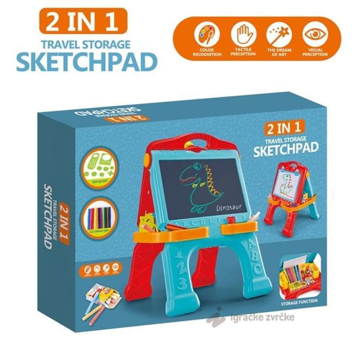 Tabla za crtanje dvostrana 2u1 SKETCHPAD