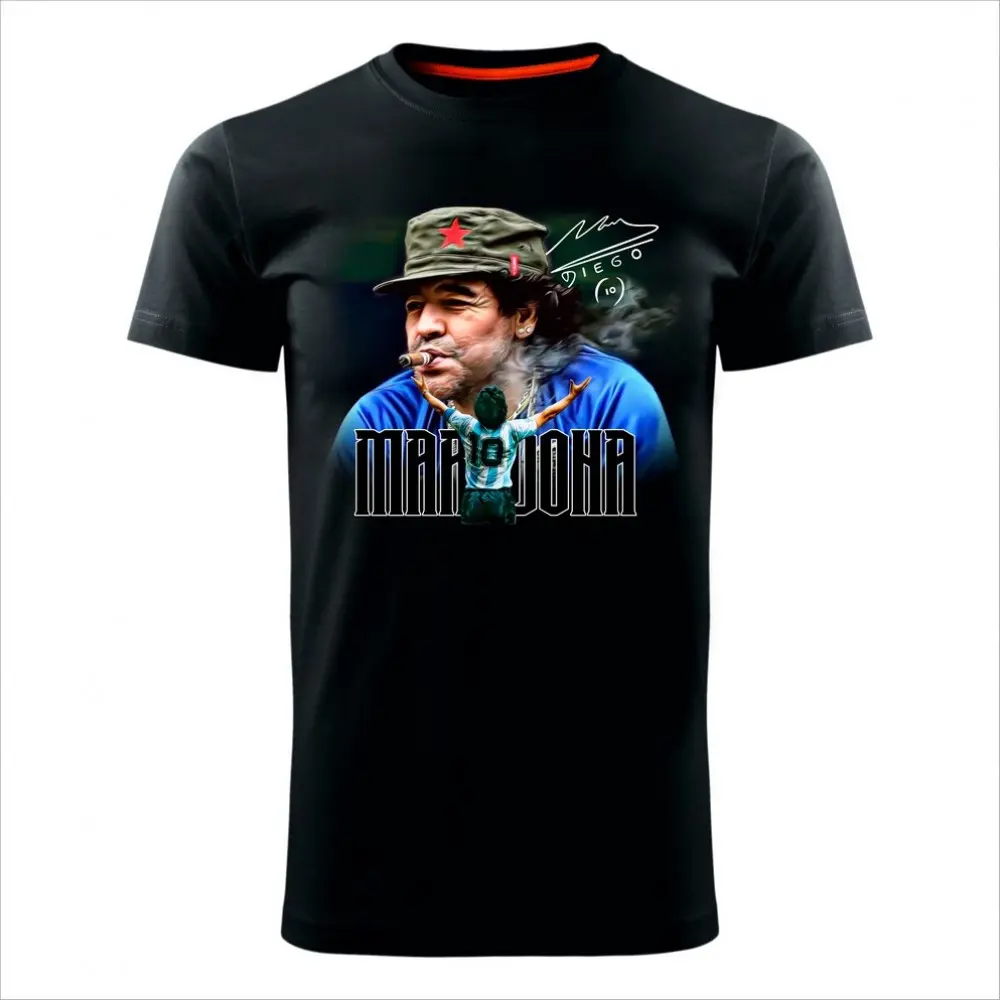 IDEJE Muška majica Maradona Crna