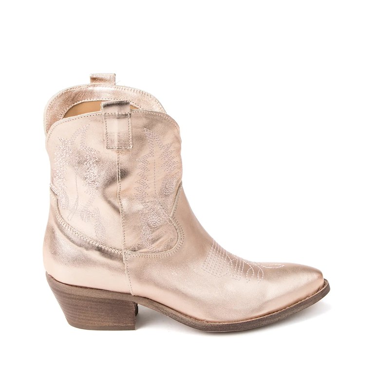 SILKO Ženske plitke čizme PT02, rose gold