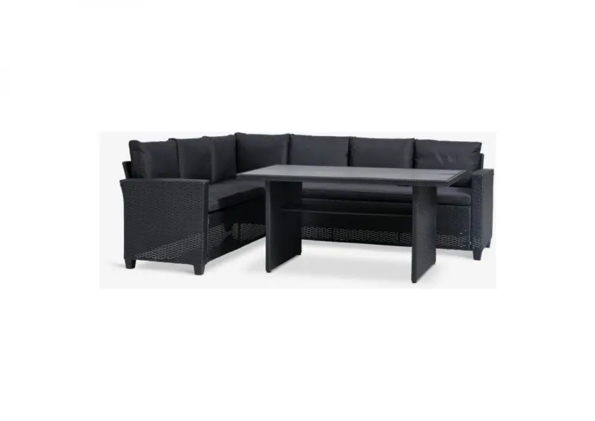 Lounge garnitura AGERMOSE 6os. crna 3700517