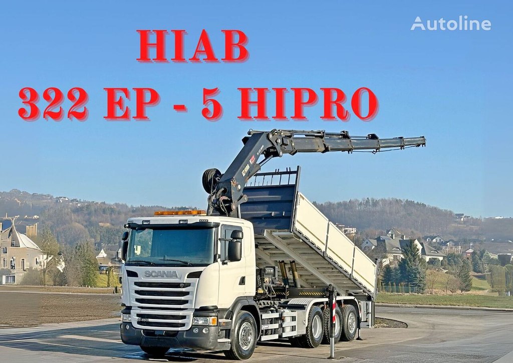 Scania G450 Kipper 6,60m *HIAB 322 EP-5 HIPRO/FUNK *8x4 kiper