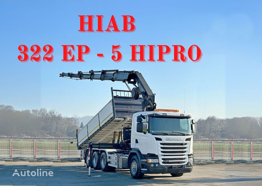 Scania G450 Kipper 6,60m *HIAB 322 EP-5 HIPRO/FUNK *8x4 kiper