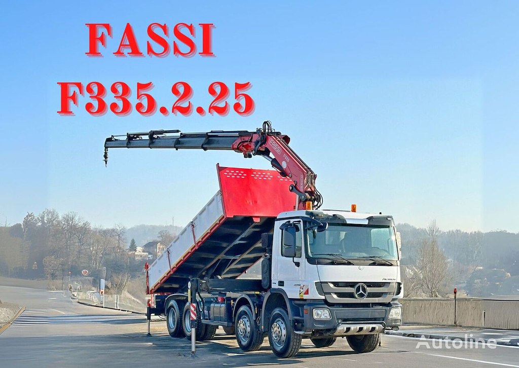 Mercedes-Benz ACTROS 3244 * FASSI F335A.2.25 + FUNK / 8x4 kiper