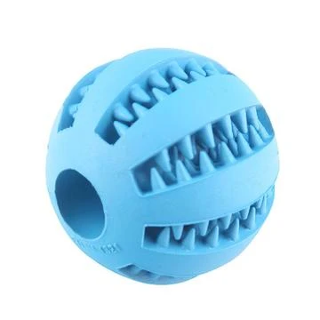 SQUEAKY CHEW BALL FOR DOGS WITH FOOD DISPENSING - S