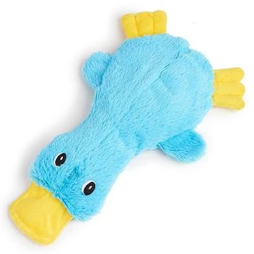 PLUSH DUCK SQUEAKY DOG TOY - BLUE