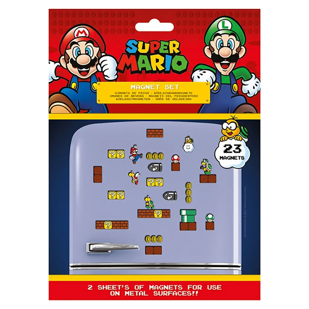 PYRAMID INTERNATIONAL Set magneta Super Mario