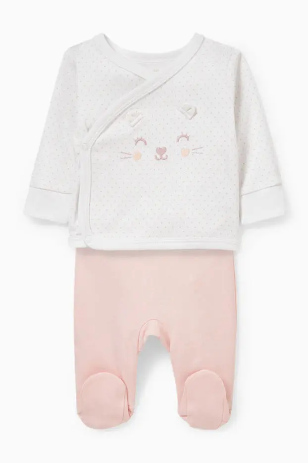 C&A Set za bebe, Belo-roze