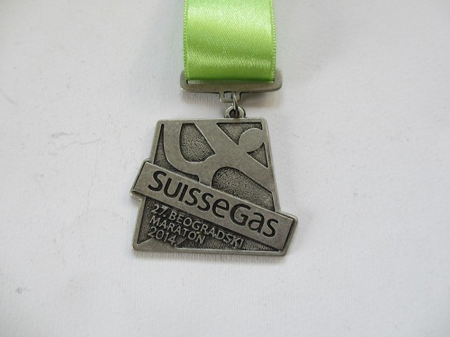 Medalja 27. Beogradski maraton 2014. Suisse Gas