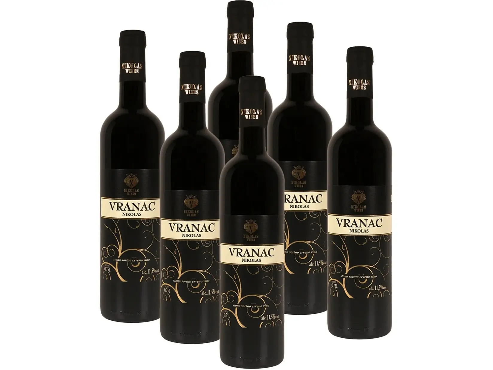 Vino crveno Vranac 0.75l, 6 komada