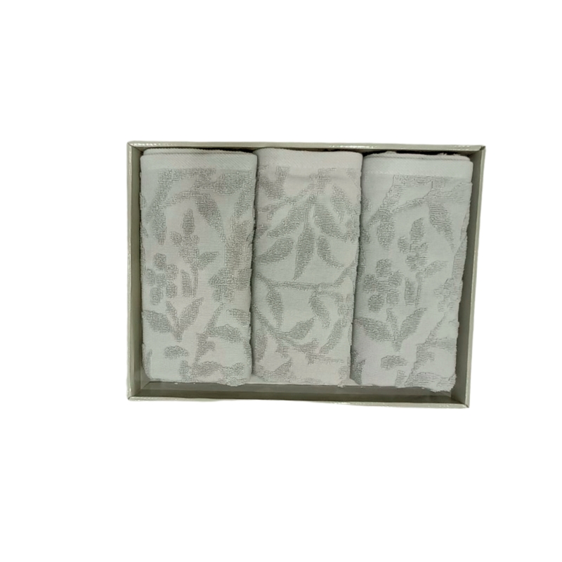 Peškir FLOWER SET 3/1 - 50x90 3pcs - Mint green