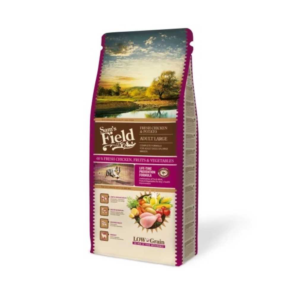 Sam's Field Adult Large Grain Free - piletina 13kg