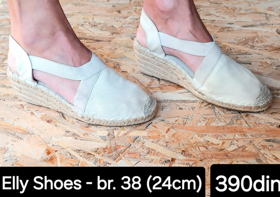 Elly Shoes ženske espadrile krem boje br. 38