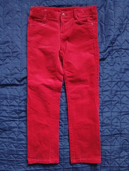 LC Waikiki nove crvene somotske pantalone,116