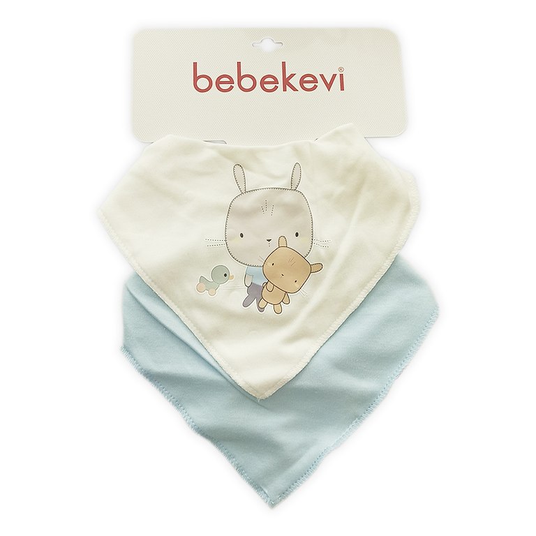 Bebekevi portikla za bebe set 2 kom. zec svetlo plava BEVI1090