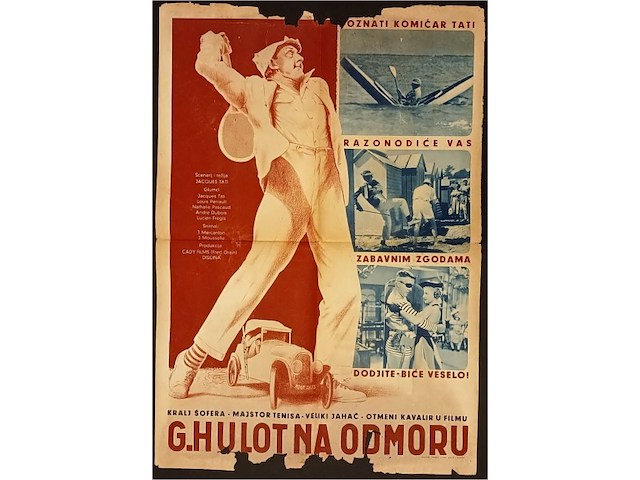 TATI - Odmor gospodina Hulota - plakat 1953