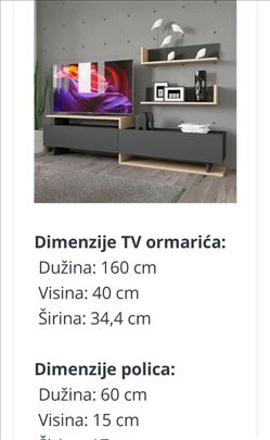 Komoda za TV sa policama