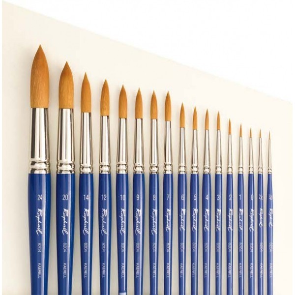 Raphael KAËRELL BLEU ROUND brush - Size 8
