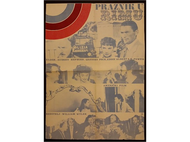 praznik u rimu - filmski plakat