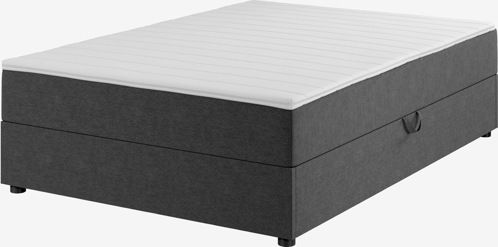 Boxspring krevet 140x200cm SKOLLA STORAGE PC40 siva-40