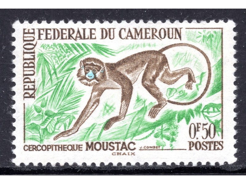 274 - Kamerun - majmun - nežigosana marka