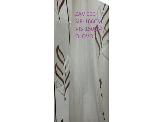 Zavesa 19 Santung sa olovom Sir - 160cm Vis150cm