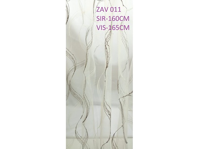 Zavesa 11 Santung Sirina - 160cm  Visina - 165cm