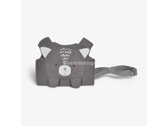 KikkaBoo Kaiš za prohodavanje za bebe Cat Mesh Grey KKB12082