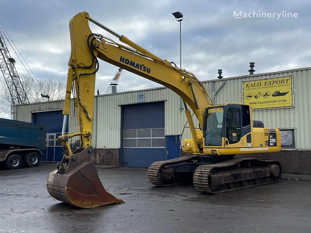 Komatsu PC290 NLC-8 Track Excavator Hammer Line CE Good Condition bager guseničar