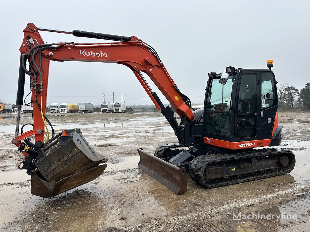 Kubota KX080-4 bager guseničar