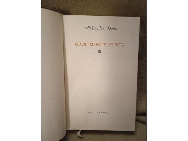 Grof Monte Kristo 3 - Dima