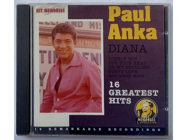 Paul Anka – 16 Greatest Hits