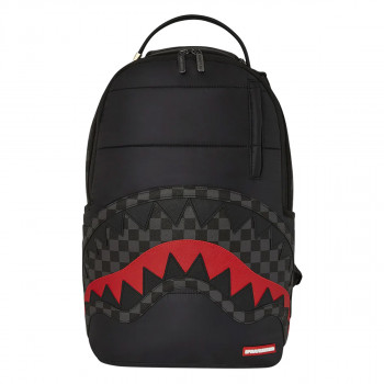 SPRAYGROUND Ranac BLACK PUFFER GREY CHECK BACKPACK