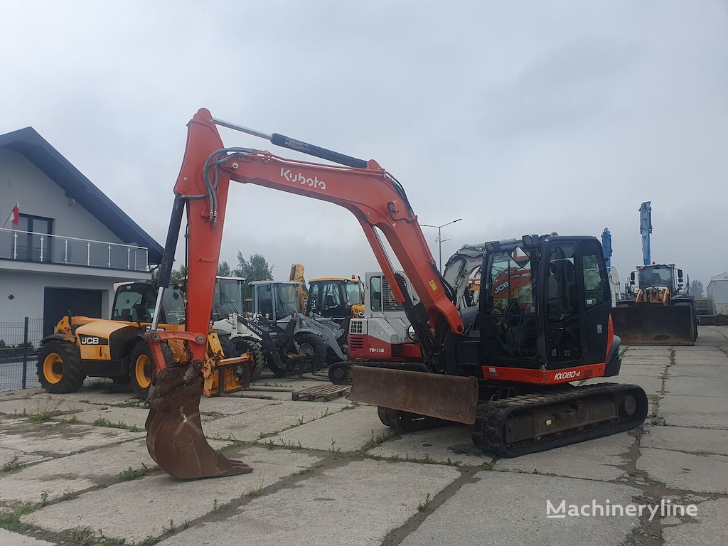 Kubota KX080-4 mini bager