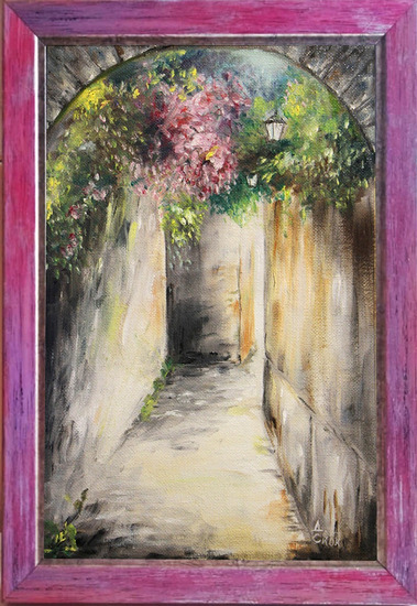 Uramljena slika, dimenzije 22x31 cm