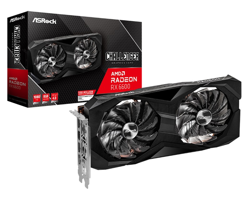 ASROCK AMD Radeon RX 6600 8GB RX 6600 Challenger D 8G grafička karta