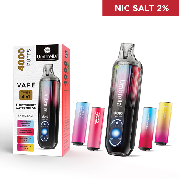 VAPE TWIST 4in1 4000 PUFFS Strawberry Watermelon 2%