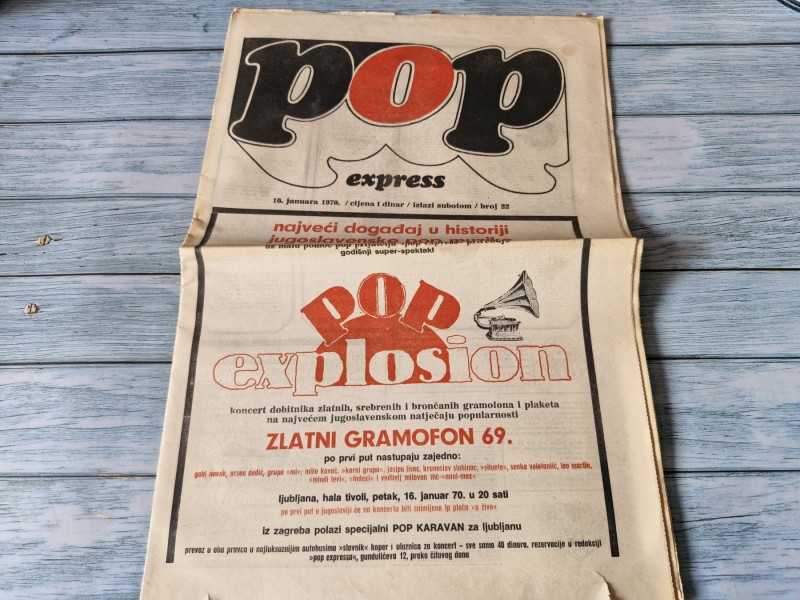 ČASOPIS POP EXPRESS BR 22 - 1970