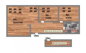 Dvoiposoban stan od 72m2 u izgradnji u Petrovaradinu!