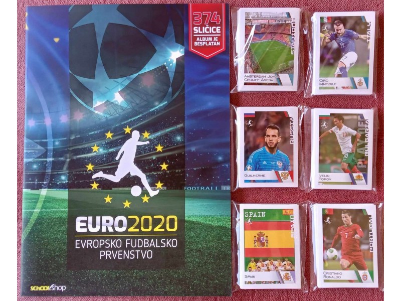 EURO 2020 School Shop Album plus komplet sličica
