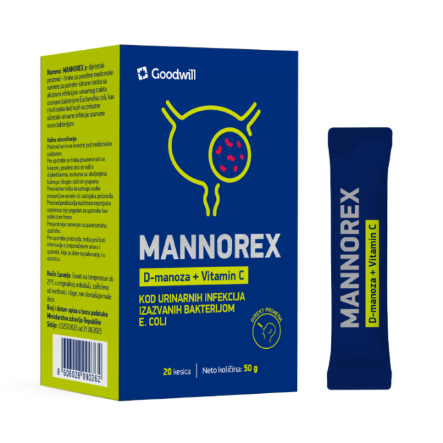 MANNOREX GRANULE 20 KESICA