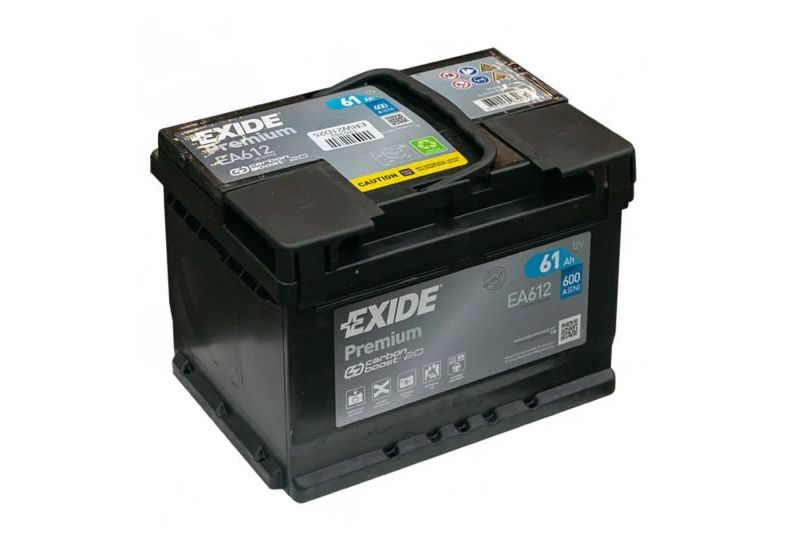 Exide 61Ah Premium D+ 600A 242x175x190 EA612