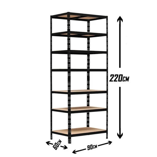 Montažna Polica 220x90x60cm 1225kg Sedam Nivoa